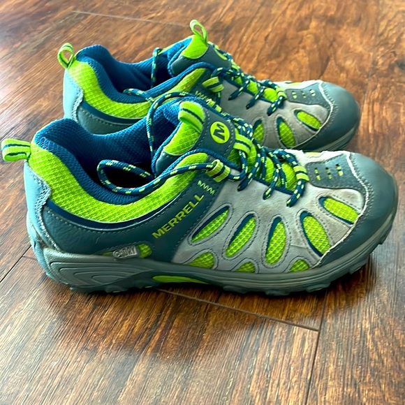 Merrell | Shoes | Merrells Shoes Size Youth 2 Gray And Green | Poshmark
